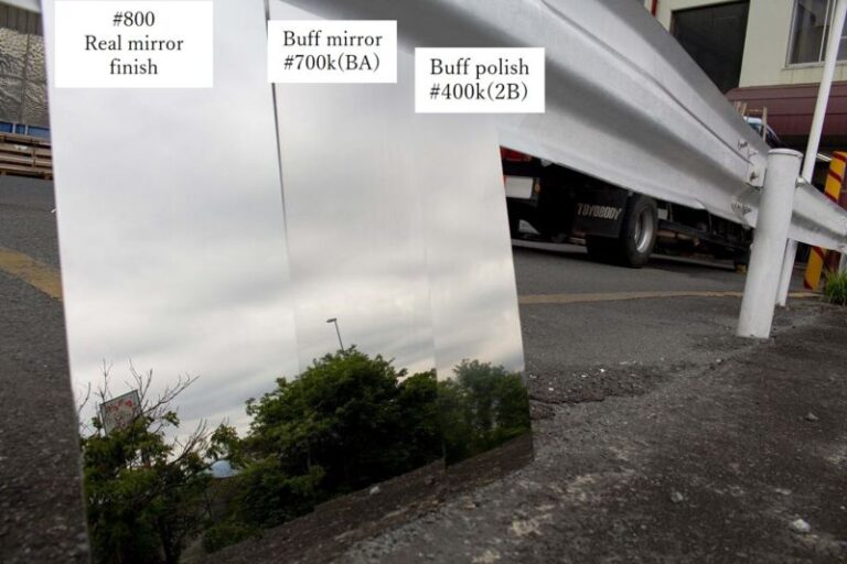 Differences in the appearance of the stainless steel mirror finish ...