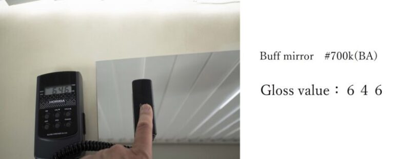 Differences in the appearance of the stainless steel mirror finish ...