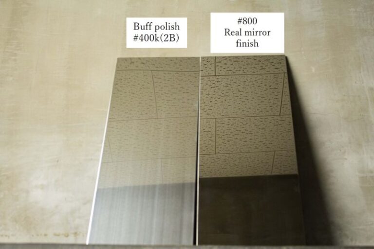 Differences in the appearance of the stainless steel mirror finish ...