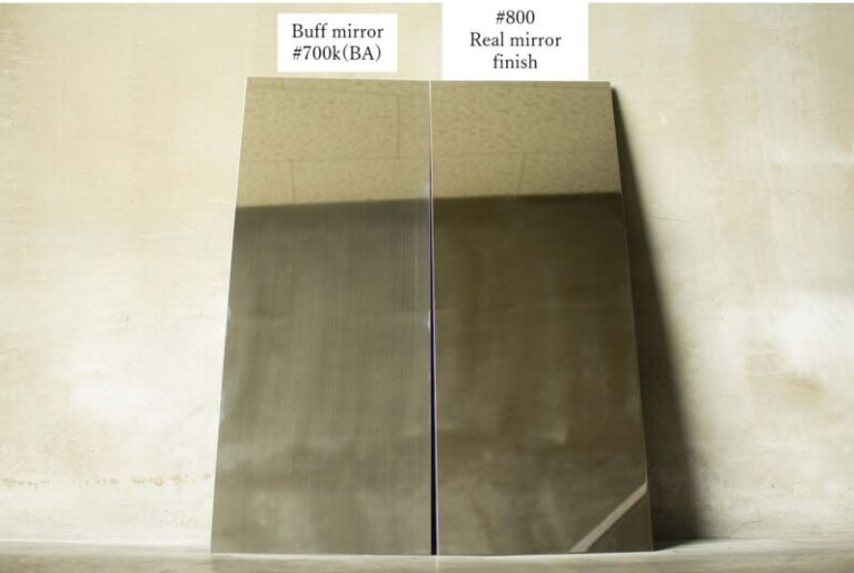 Differences in the appearance of the stainless steel mirror finish ...