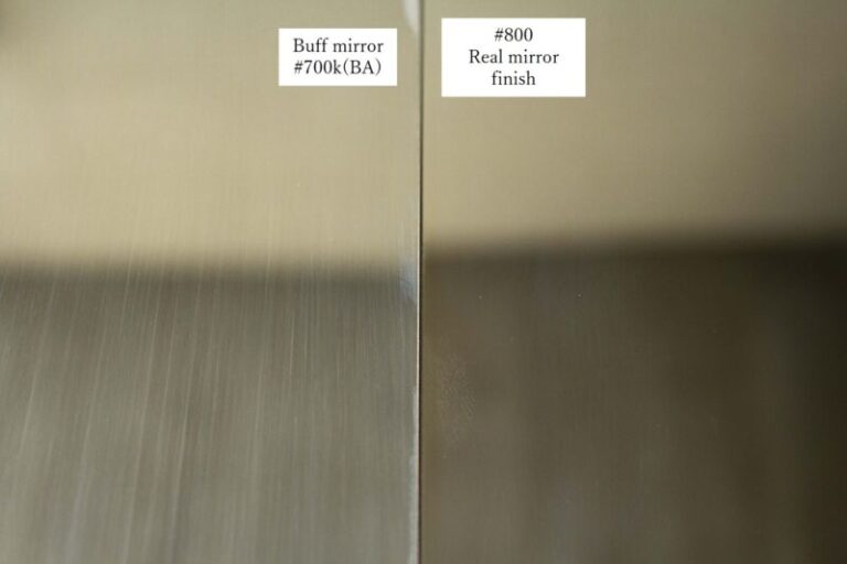 Differences in the appearance of the stainless steel mirror finish ...