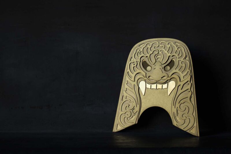 Titanium Old Style Demon Face Demon Board Adopted by Private Residence ...